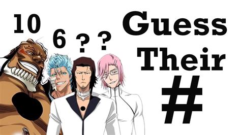 Predicting The Espada Numbers First Time Reading Bleach Youtube