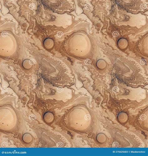 Jupiter Planet In Outer Space Close Up Texture Of Brown Gas Clouds Ai Generative Illustration