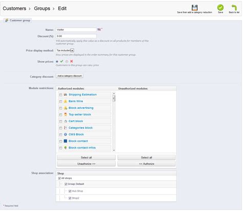 Using Customer Groups In Prestashop 15 Web Hosting Hub