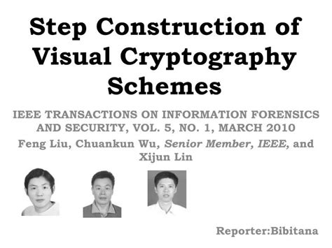 ppt step construction of visual cryptography schemes powerpoint