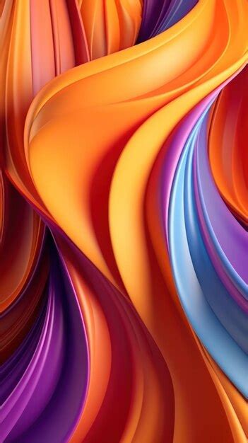 Premium Ai Image Mesmerizing Abstract Design With Intersecting Curves And Vibrant Colors