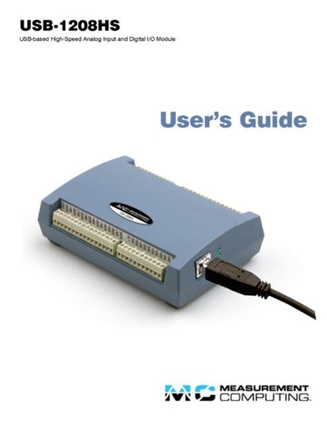 USB 1208HS User S Guide MicroDAQ Com