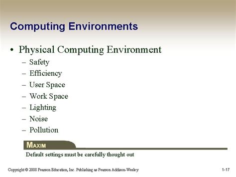 Computing Environments Physical Computing Environment Social Computing