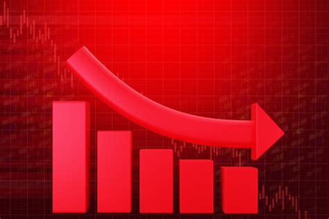 비즈니스 금융 위기 개념 화살표 감소 경제 상승 하락을 스트레칭 파산 감소를 잃었습니다 비용 절감 소득 손실 3d 렌더링 감소에 대한 스톡 사진 및 기타 이미지 Istock