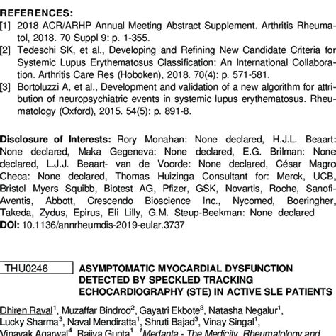 Performance Of The Proposed 2017 Acr Eular Classification Criteria For