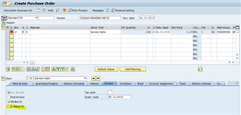 Solved S Based Iv Service Based Invoice Verification Sap