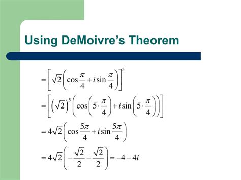 PPT DeMoivres Theorem PowerPoint Presentation Free Download ID 3220389