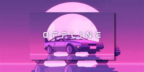 Twitch And Kick Profile 80s Aesthetic Offline Banner Pack Etsy