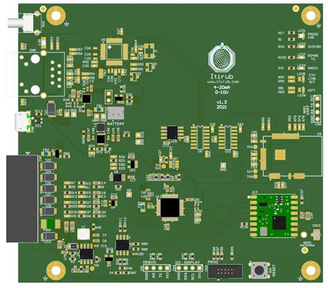 placa de desenvolvimento adc 4 entradas 0~10 lora itbshopping