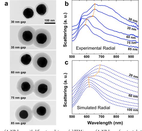 Figure 1 From Dark Plasmon Modes In Symmetric Gold Nanoparticle Dimers
