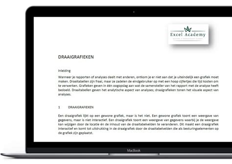 De Excel Academy Workshops