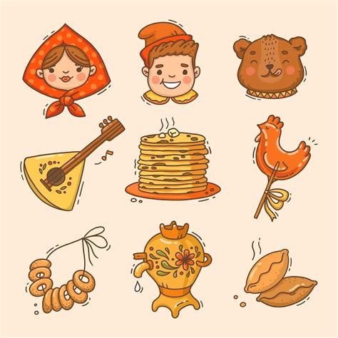 Масленица Меню Элементы Изображения скачать бесплатно на Freepik