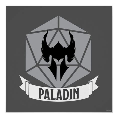 Dandd Paladin Class Symbol Poster Paladin Dungeons And Dragons Poster