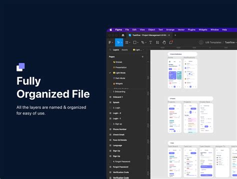 Taskflow Project Management App Ui Kit Ui Kits — Ui Custom