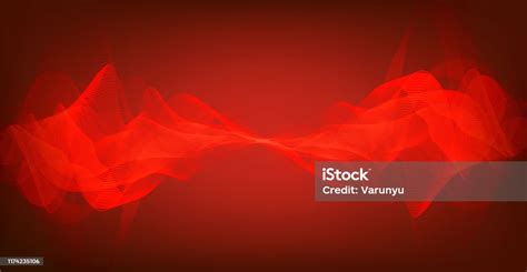 레드 디지털 사운드 웨이브 낮고 높은 풍부한 규모 배경 기술 및 지진 파도 다이어그램 개념 음악 스튜디오 및 과학을위한 디자인 벡터 일러스트레이션 건강관리와 의술에 대한