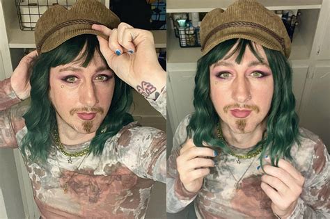 First time wearing a wig! : r/Androgynoushotties