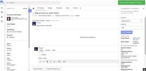 Bigcommerce Order Fetch Uvdesk Open Source Helpdesk