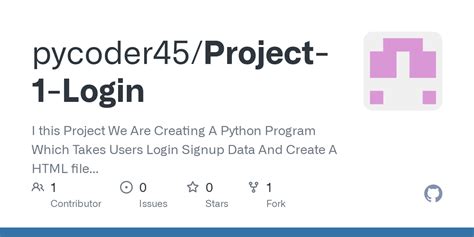 Github Pycoder Project Login I This Project We Are Creating A Python Program Which Takes