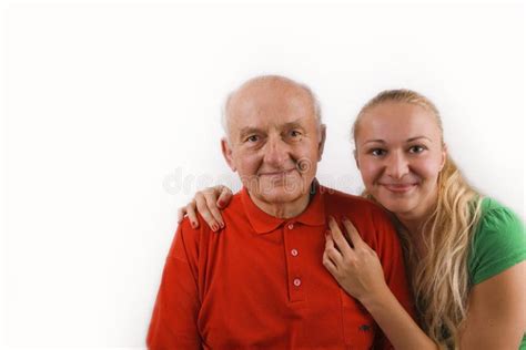 Nonno E La Sua Nipote Immagine Stock Immagine Di Ragazza 5737911