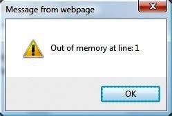 Out Of Memory At Line Is There A Problem Here Out Of Memory At Line