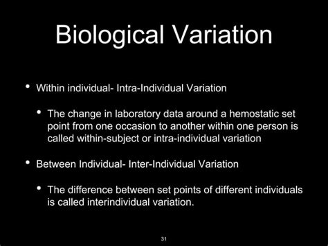 Preanalytical Variables And Biological Variation Pptx Endocrine And