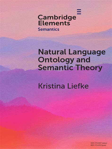 Cambridge Elements Semantics Kristina Liefke Natural Language