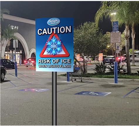 Ice Warning Signs —