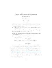 Convex And Nonsmooth Optimization Proving Convexity And Dual Course Hero