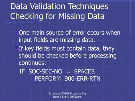 PPT CHAPTER Data Validation Techniques PowerPoint Presentation Free Download ID