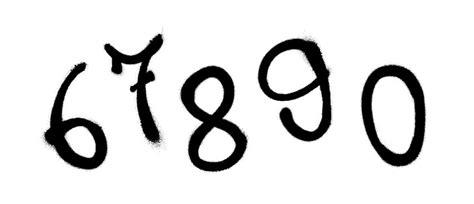 낙서 스프레이 글꼴 알파벳 자릿수입니다 벡터 일러스트 레이 션 0명에 대한 스톡 벡터 아트 및 기타 이미지 0명 기물 파괴 더러운 Istock