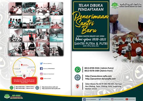 Desain Brosur Modern Sekolah Wesmultimedia