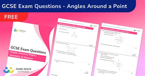 Angles Around A Point Exam Questions GCSE Maths FREE