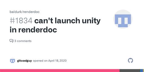 Cant Launch Unity In Renderdoc · Issue 1834 · Baldurkrenderdoc · Github