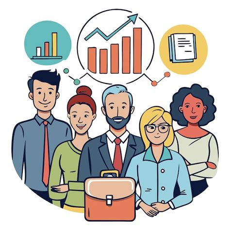 A Business Team Collaborating With Charts And Graphs Premium Ai