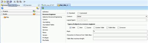 Odi11g Creating An Odi Project And Interface Exporting A Flat File To A Flat File