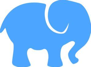 Blue Elephant Clip Art Royalty Free Vector Images