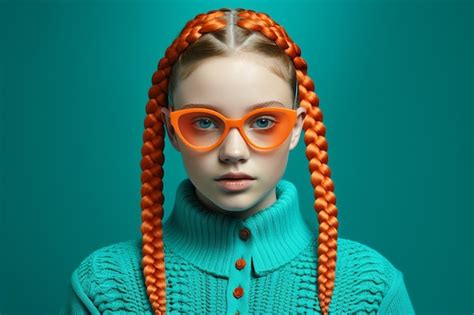 Premium Ai Image Illustration Of Fashion Young Girl With Braid And Premium Ai Image Illustration Of Fashion Young Girl With Braid And