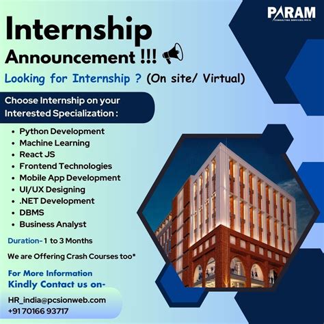 Param Group Of Companies On Linkedin Internship Careeropportunity Joinourteam Param