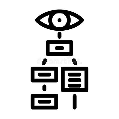 Visual Hierarchy Ux Ui Design Line Icon Vector Illustration Stock Vector Illustration Of