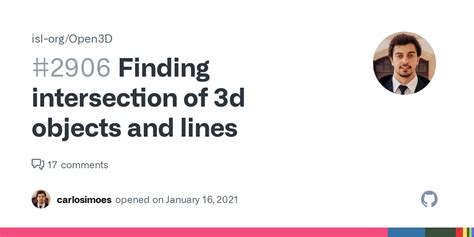 Finding Intersection Of D Objects And Lines Issue Isl Org Open D GitHub