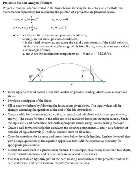 solved projectile motion analysis problem projectile motion