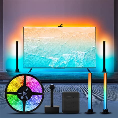 백라이트 Tv Led 바 카메라 램프 Rgbic 스마트 조명 스트립 12v 게임 화면 동기 티몬