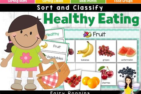 《healthy Eating Sort And Classify》食物分类练习纸安静书 百度云网盘下载 咿呀启蒙