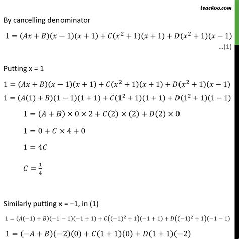 ex 7 5 15 class 12 maths ncert solutions integrate 1 x 4 1