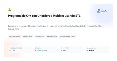 programa de c con unordered multiset usando stl labex