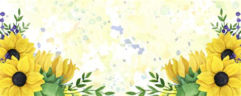 수채화 해바라기 꽃과 나뭇 가지와 나뭇 가지와 석고 필라가 조성되어 있습니다 화려한 꽃 뷰티 엽서와 농업 디자인 개념을 꾸미기 위해 기치 복사 할 장소 배너 표지판에 대한