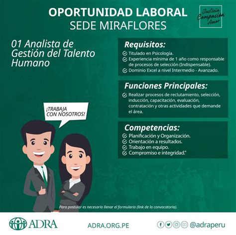 📢 ¡convocatoria Lima Adra PerÚ