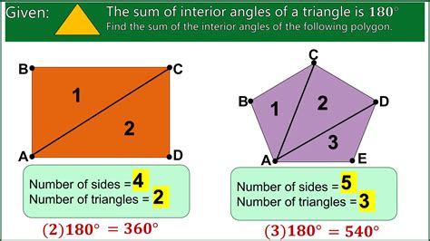 mathematics 7 sum of the interior angles pptx geography science