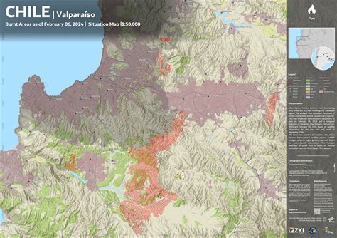 mapping burnt areas in valparaíso chile