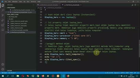 Web Programing Php Pbo Inheritance Youtube